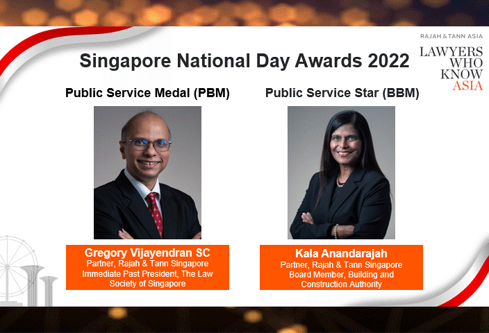 Gregory Vijayendran (Singapore)and Kala Anandarajah, BBM (Singapore ...