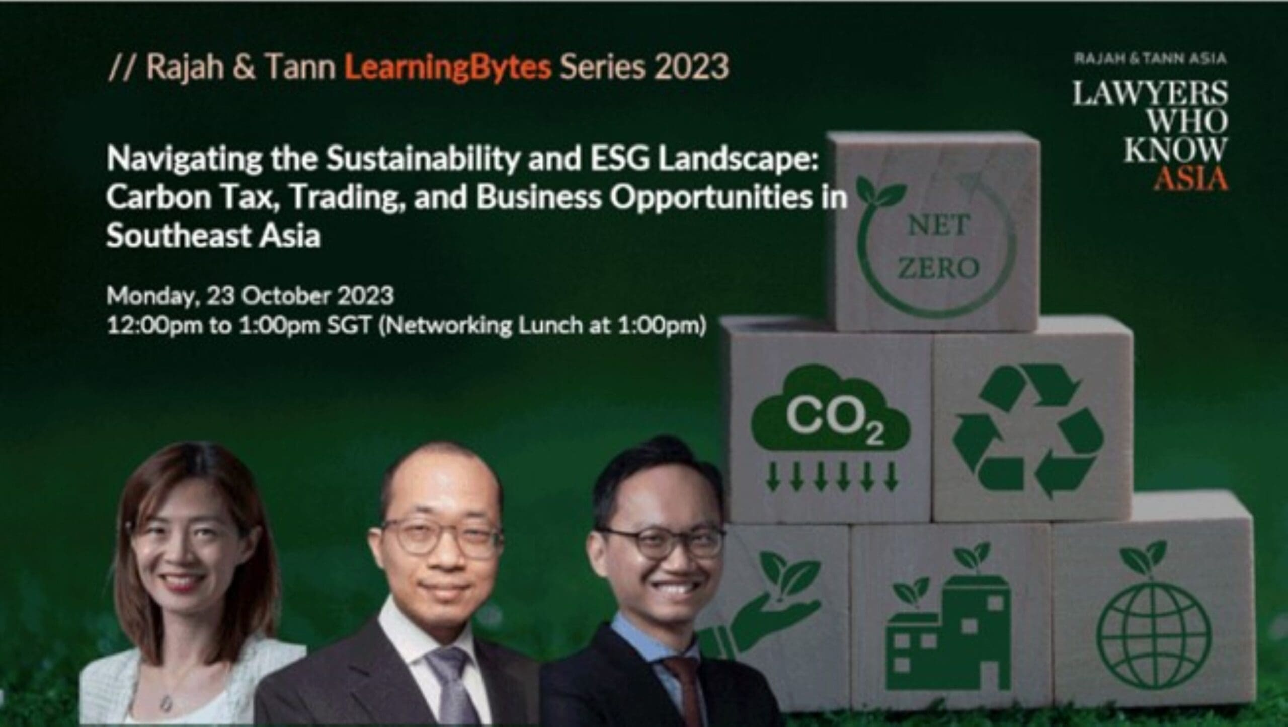 LearningBytes Lunchtime Series: Navigating the Sustainability and ESG Landscape: Carbon Tax ...