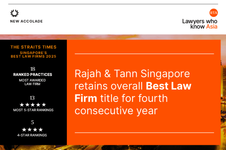 Rajah & Tann Singapore voted overall Best Law Firm for fourth ...