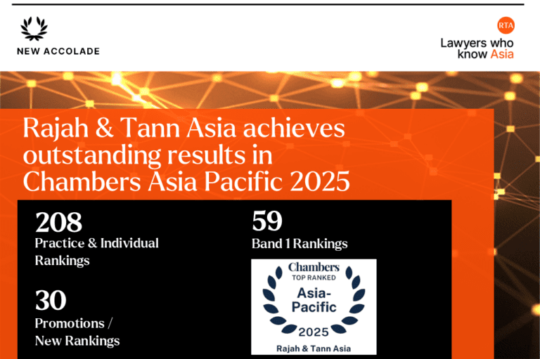 Rajah & Tann Asia Maintains Strong Lead in Chambers Asia Pacific 2025 Rankings - Rajah & Tann Asia