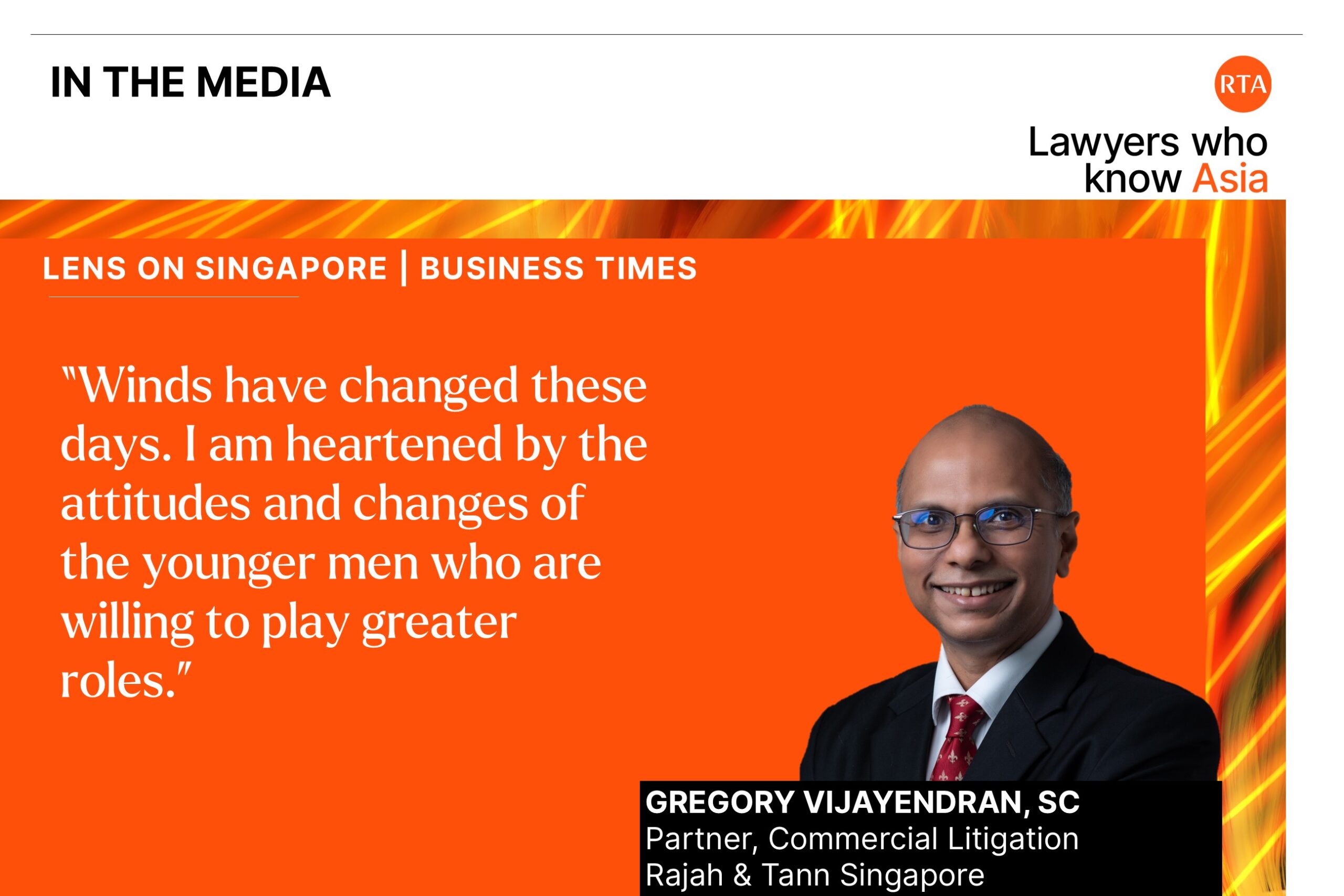 Lens on Singapore: Are we ready to change gender expectations in ...