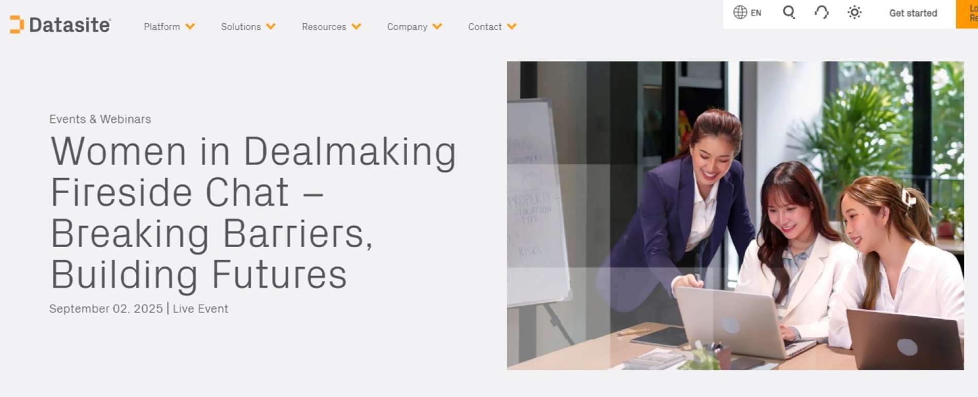 Women in Dealmaking Fireside Chat – Breaking Barriers, Building Futures ...